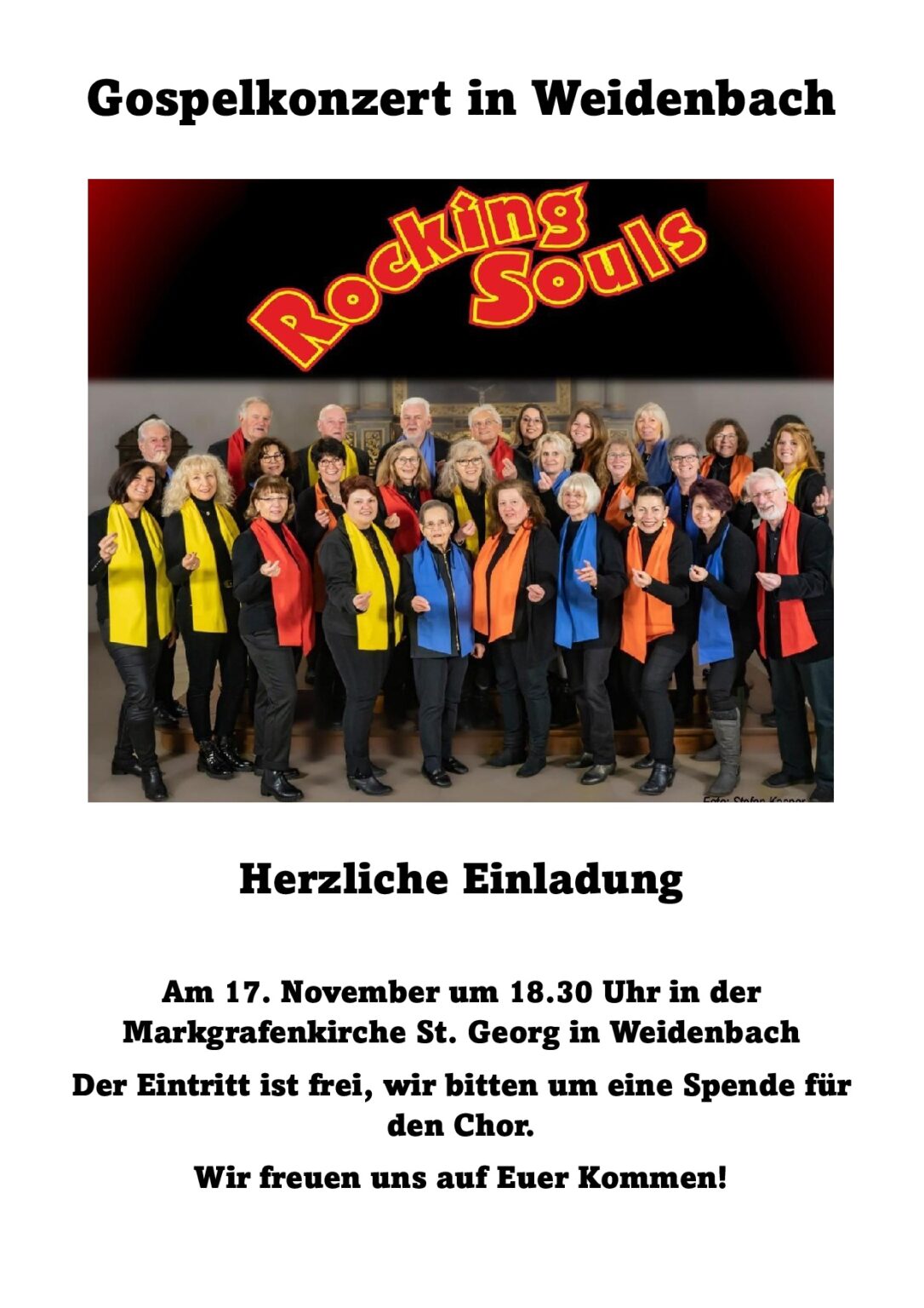 Gospelkonzert in Weidenbach am 17.11.2024 – Evang.-Luth ...